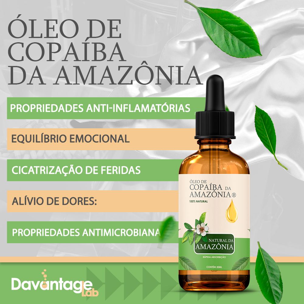 Óleo de Copaíba da Amazônia 30 ml | Antiinflamatório, Cicatrização ...