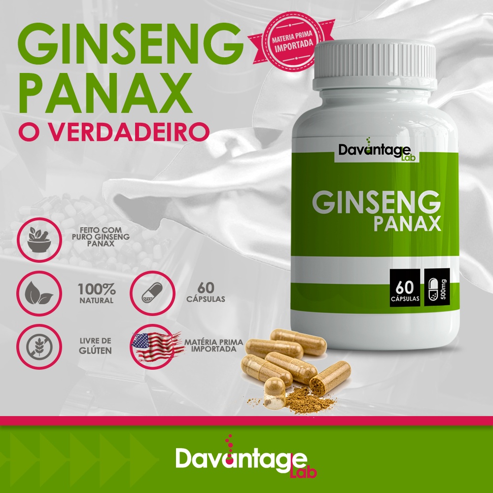 Kit 2 Potes Ginseng Panax 500mg | Economia e Alta Performance ...