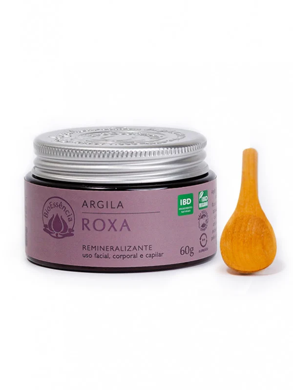 Argila Roxa (60g) - BioEssência - Emiê Cosméticos