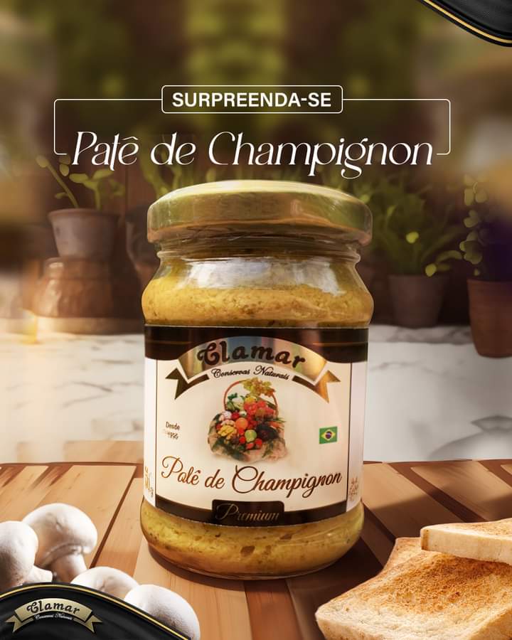 Patê de Champignon Clamar 160g 100% Natural - Clamar Conservas Naturais ...