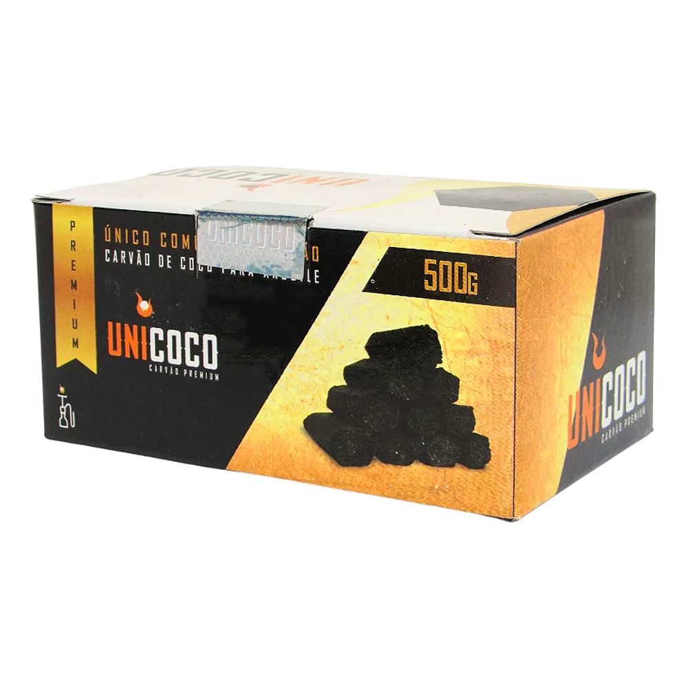 CARVAO DE COCO UNICOCO CAIXA DE 500G - Nava Hookah - A Tabacaria Mais ...