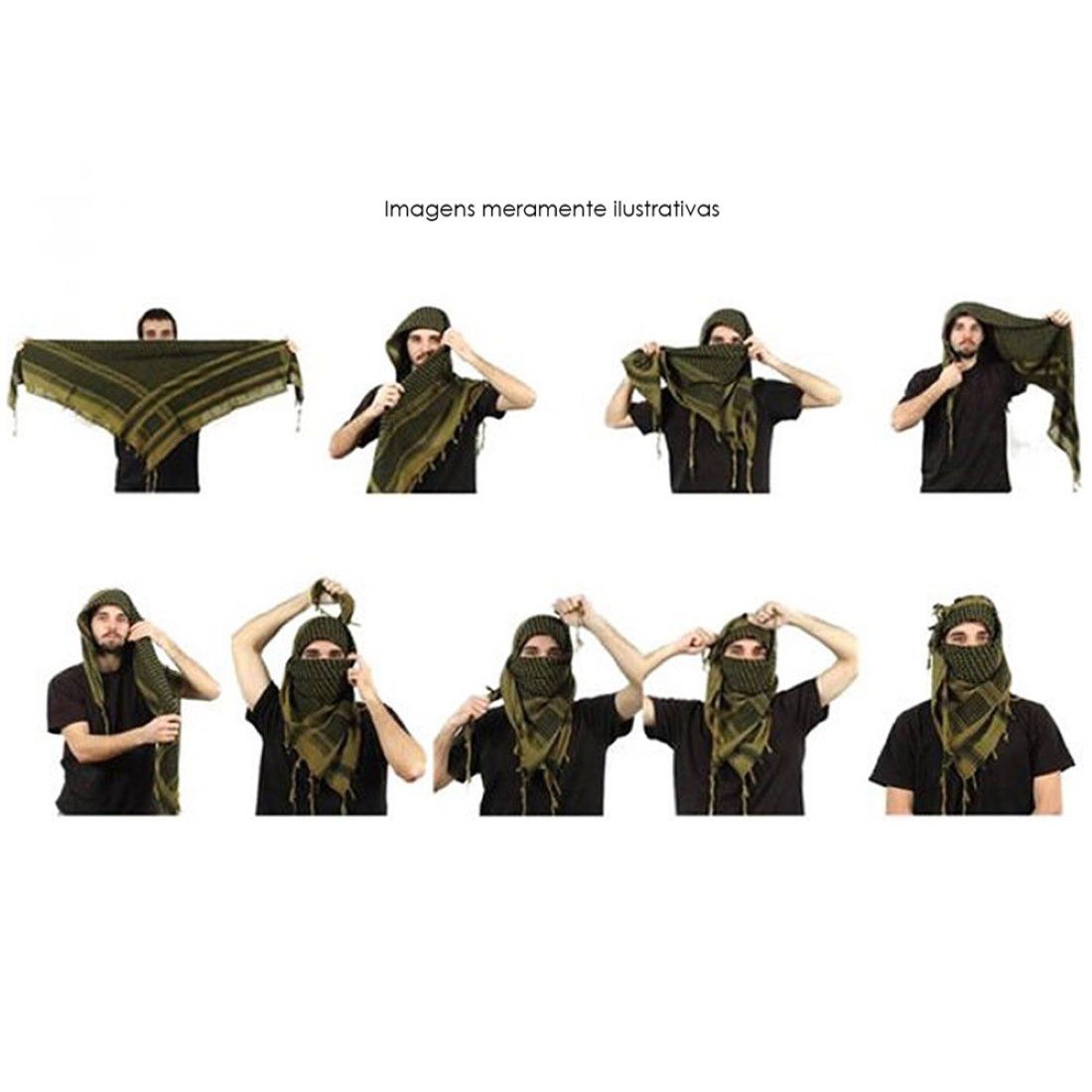 Lenço Tático Shemagh Verde - Nautika - Dispropil: Tiro Esportivo, Pesca ...