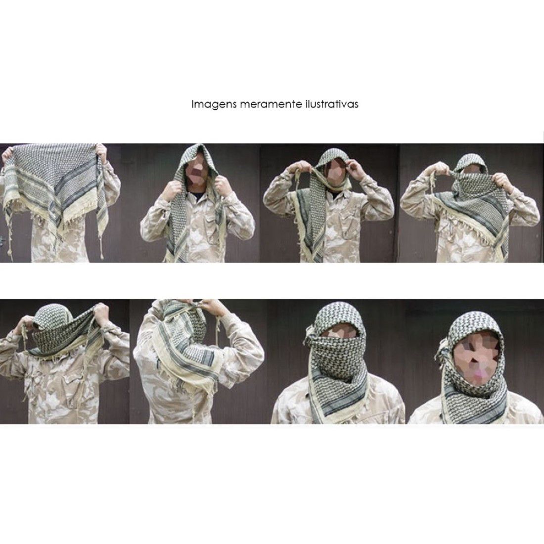 Lenço Tático Shemagh Verde - Nautika - Dispropil: Tiro Esportivo, Pesca ...