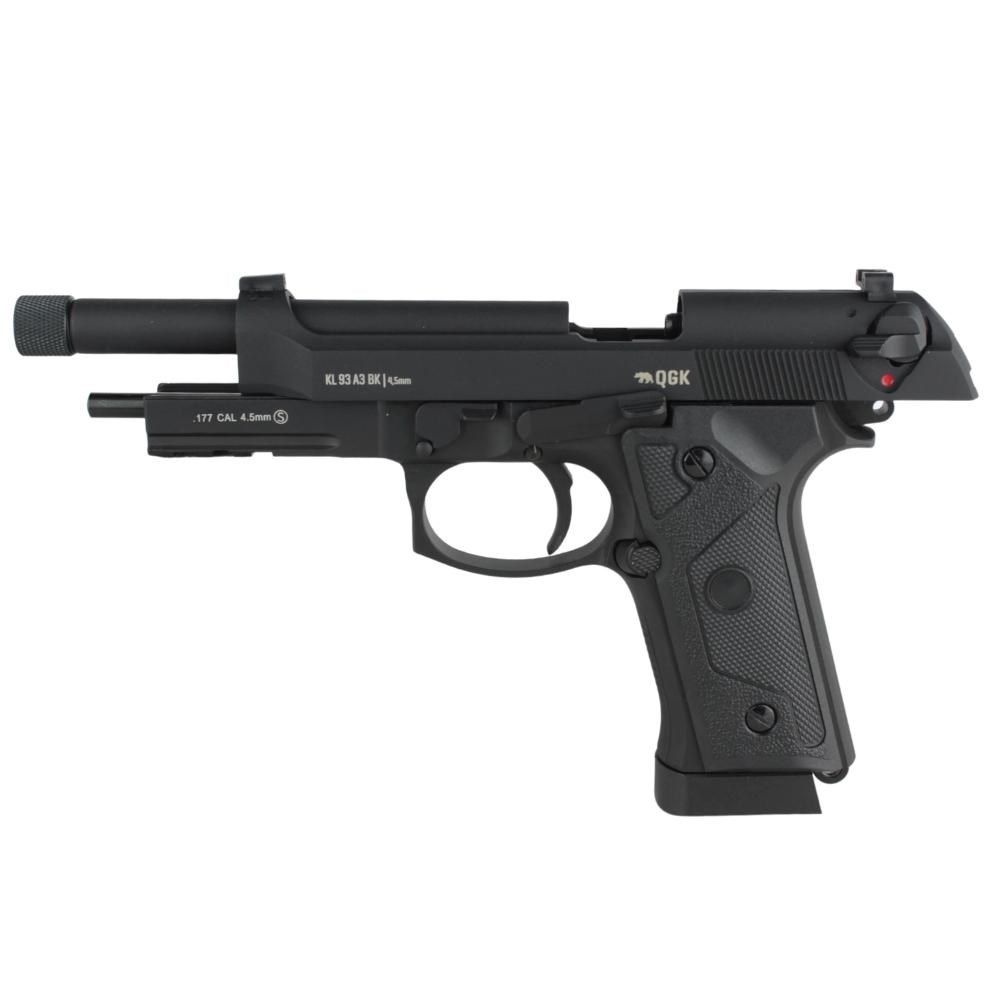 Pistola De Pressão Co2 M92 KL93 A3 Black Blowback Full Metal 4.5mm ...