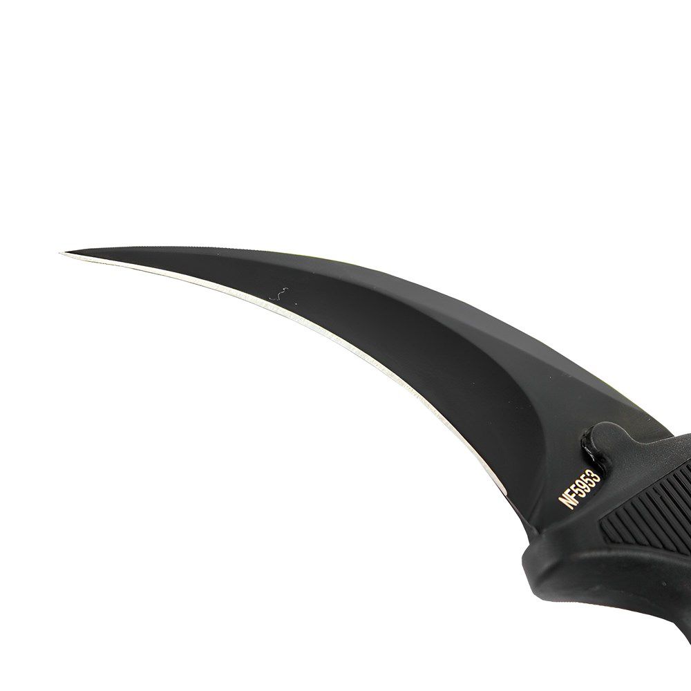 Faca Karambit Tática Com Bainha Polímero Preta – Master - Dispropil ...