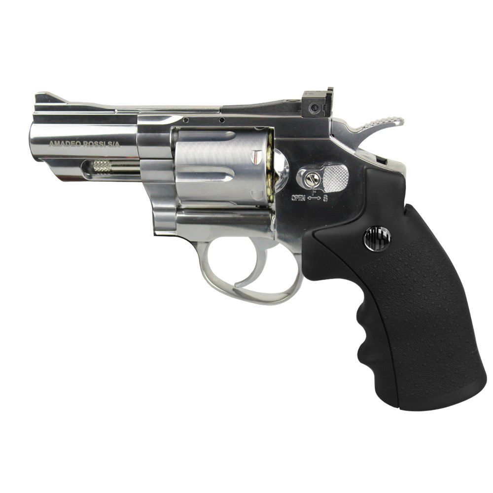 Revólver de Pressão CO2 Win Gun 708S Cromado 4.5mm + 5 Co2 + Esfera de ...