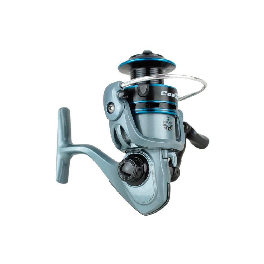 Molinete Ambidestro Control Grafite / Alumínio 3 Rolamentos Azul ...