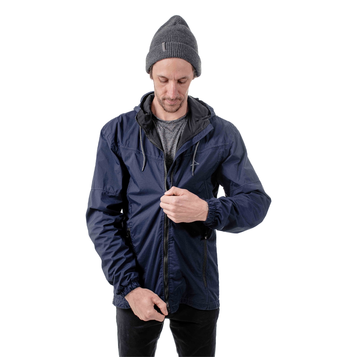 Jaqueta Corta Vento Anorak Change Masculina Marinho - Conquista ...
