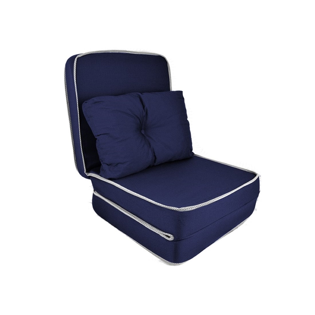 Puff 3 em 1 Sofá Conforto FA Maringá Azul Solteiro - Dispropil: Tiro ...