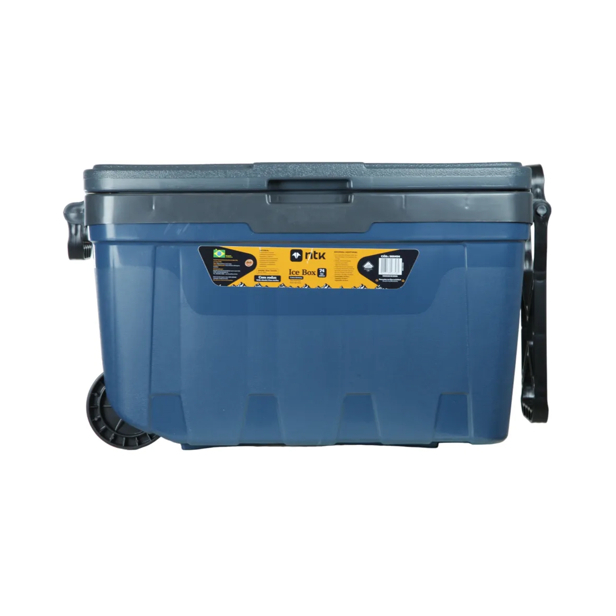 Caixa Térmica Cooler Ice Box Com Rodas 54L Cinza Azul - NTK - Dispropil ...