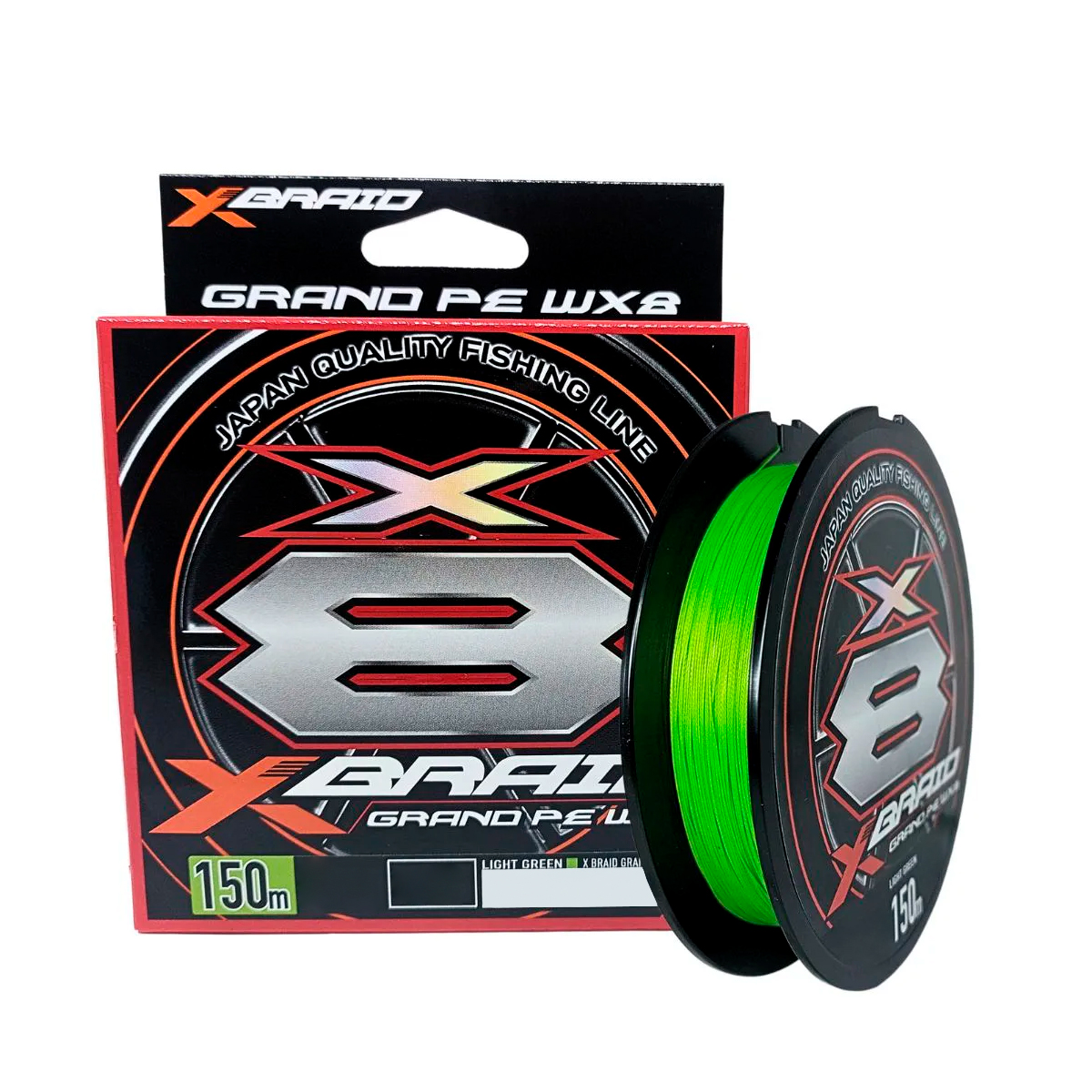 Linha de Pesca Multifilamento Grand PE WX8 150m Verde - X-Braid - Dispropil: Tiro Esportivo ...
