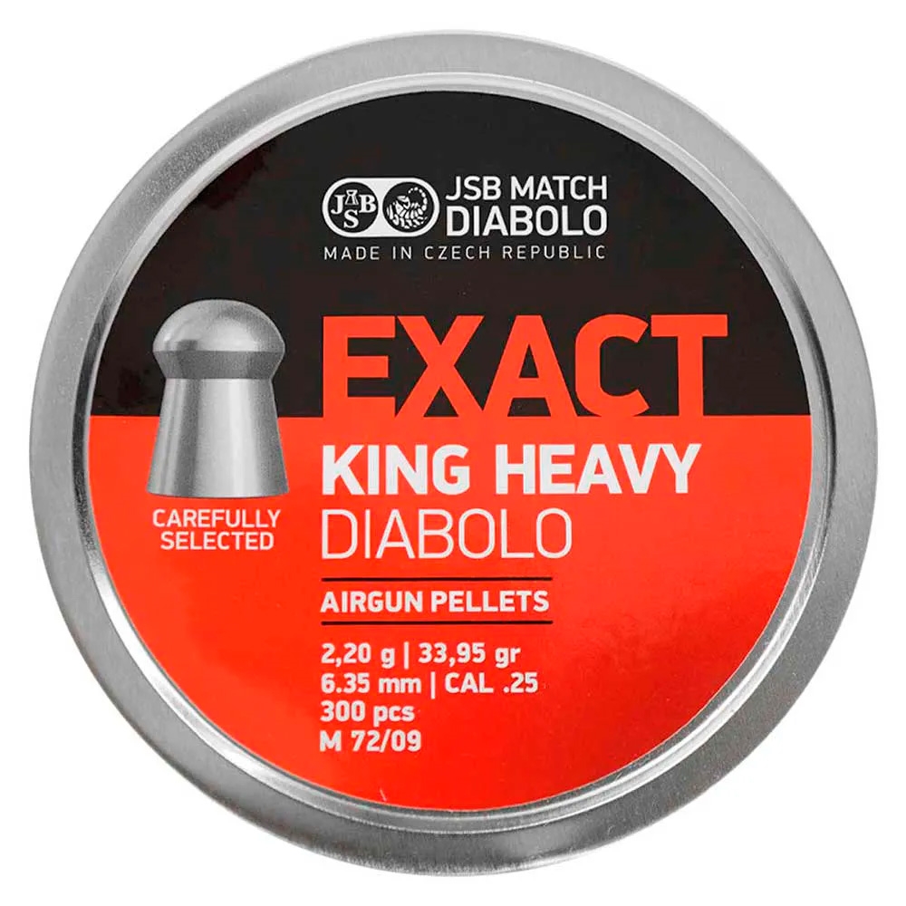 Chumbinho JSB Exact Jumbo King Heavy Diablo 6.35mm 300un. 33.95gr - JSB - Dispropil: Tiro ...