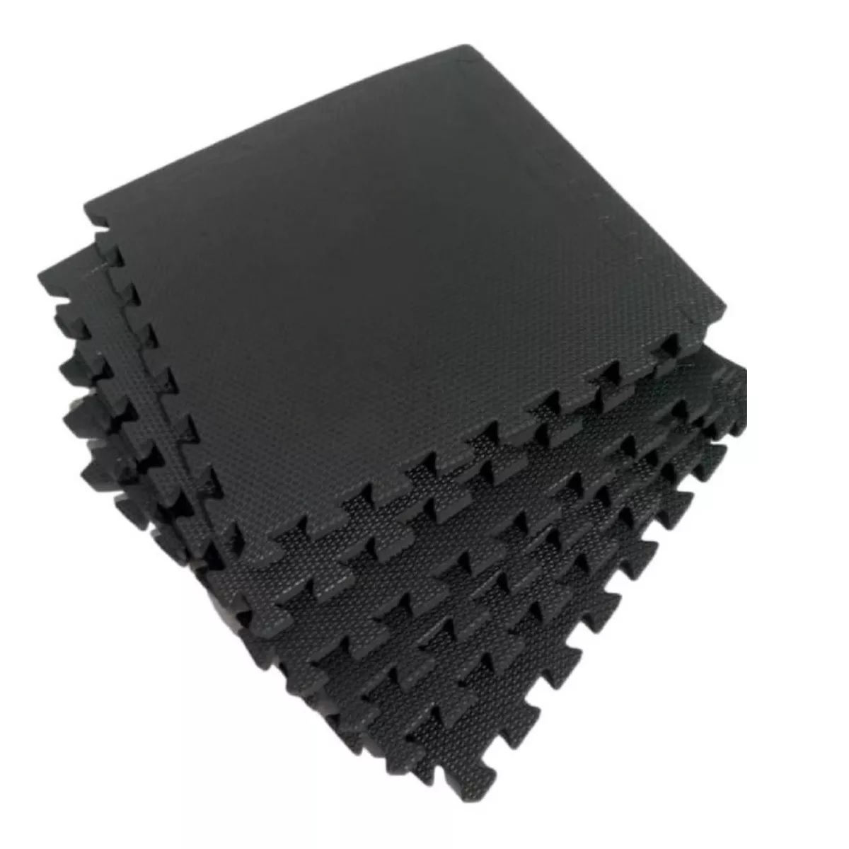 Kit 12 Tatames Tapetes EVA 50x50x2cm 20mm Preto - imperio tatames