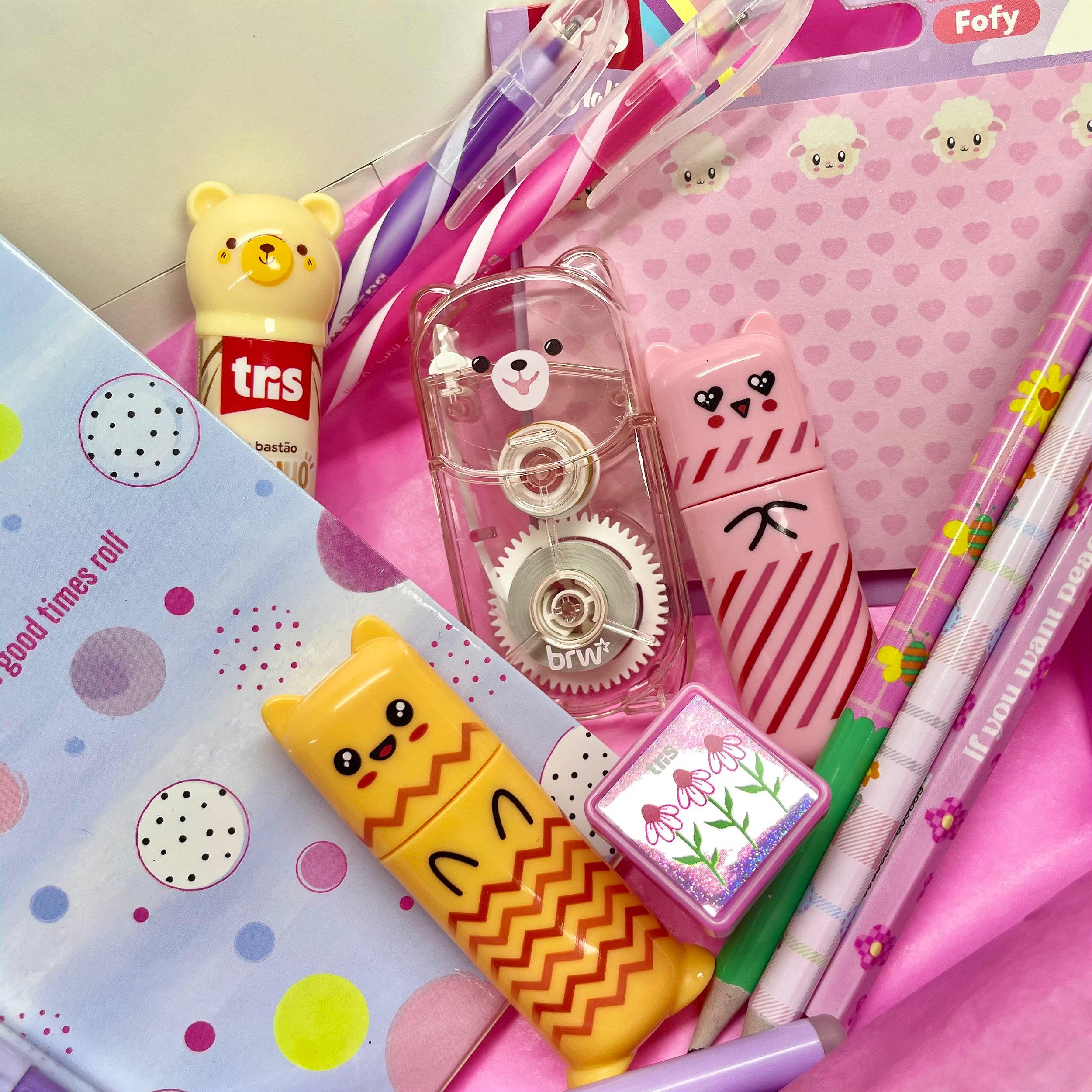 Box Papelaria Fofa Kawaii 15 Itens Criativos - Os melhores produtos de ...
