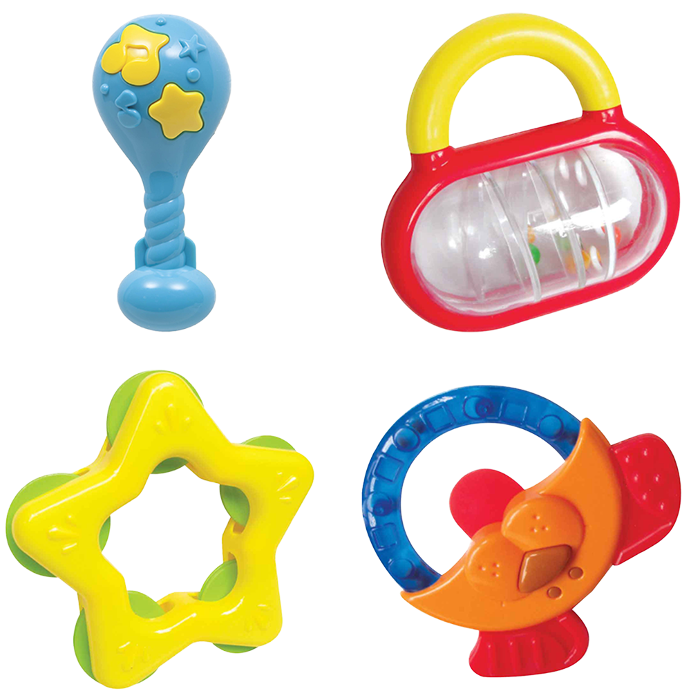 Conjunto Chocalhos Sortidos Buba: Estimulação Sensorial para Bebês ...