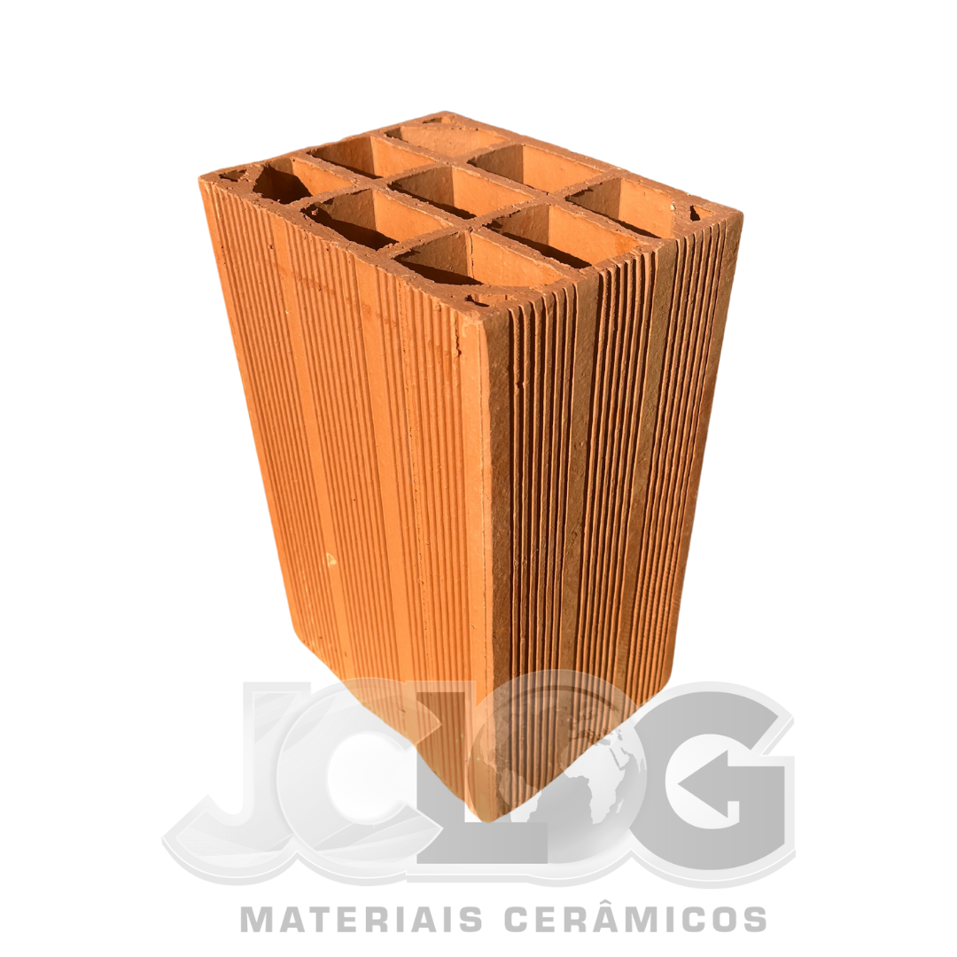 TIJOLO, BLOCO 14 x 19 x 29 (9 furos) MILHEIRO - JCLOG