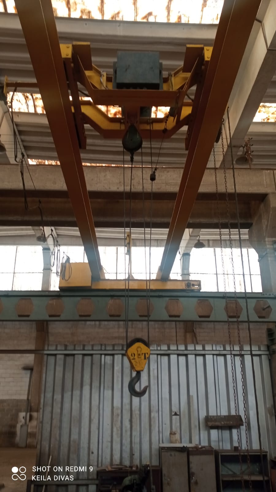 Semi Pórtico Rolante Capacidade 2 Toneladas Altura do moitão 3.5 50 M ...