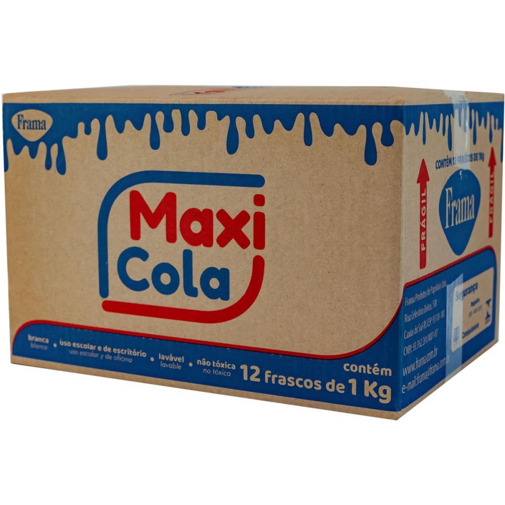 Cola escolar maxi cola 1kg - frama (cx.c/12) - Papelaria Toledo