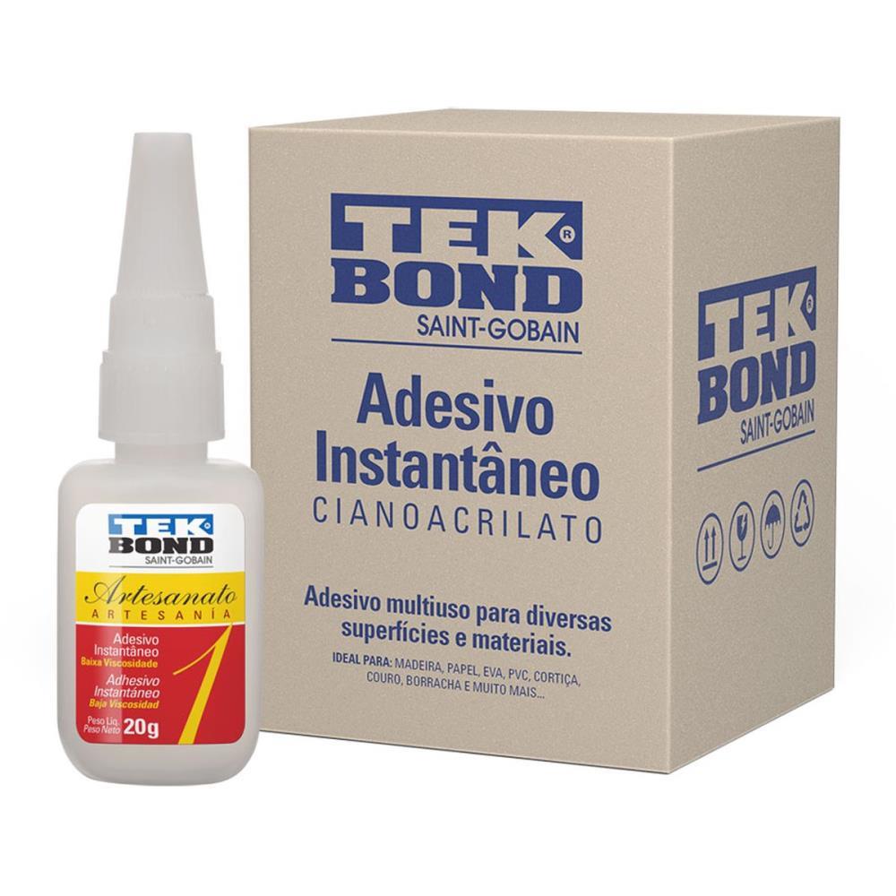 Cola adesivo instantaneo artesanato 1 20g - tekbond (cx.c/10 ...