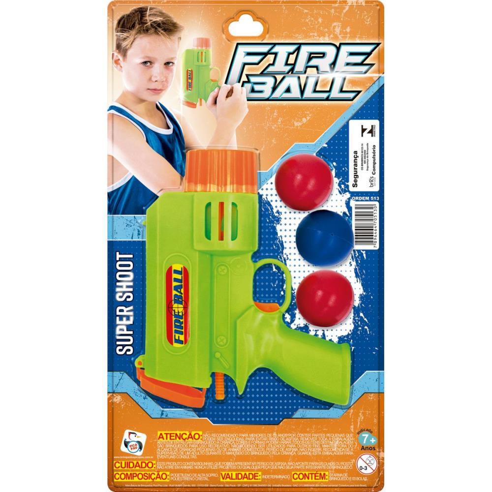 Lancador fire ball c/3 bolinhas - pica pau (unidade) - Papelaria Toledo