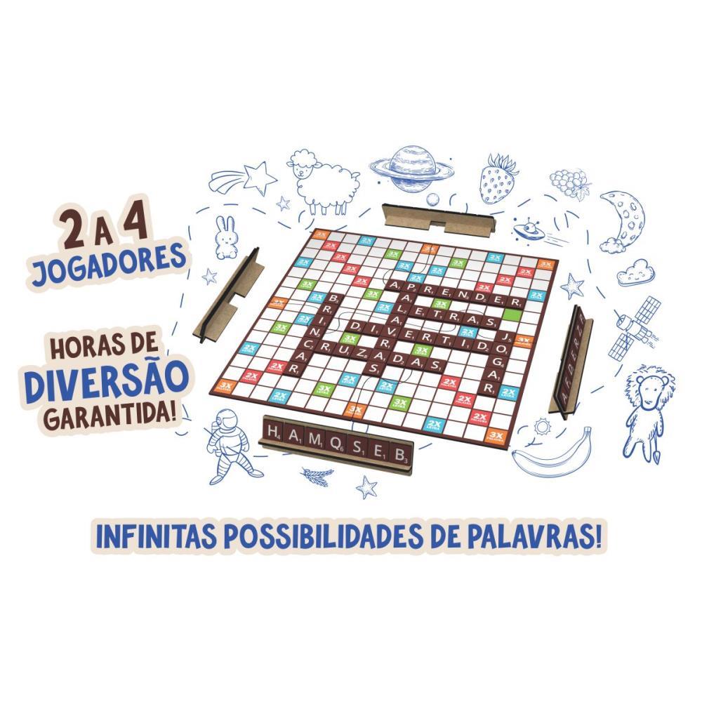 Jogo de tabuleiro palavras cruzadas 100pcs madei - aquarela brinquedos ...
