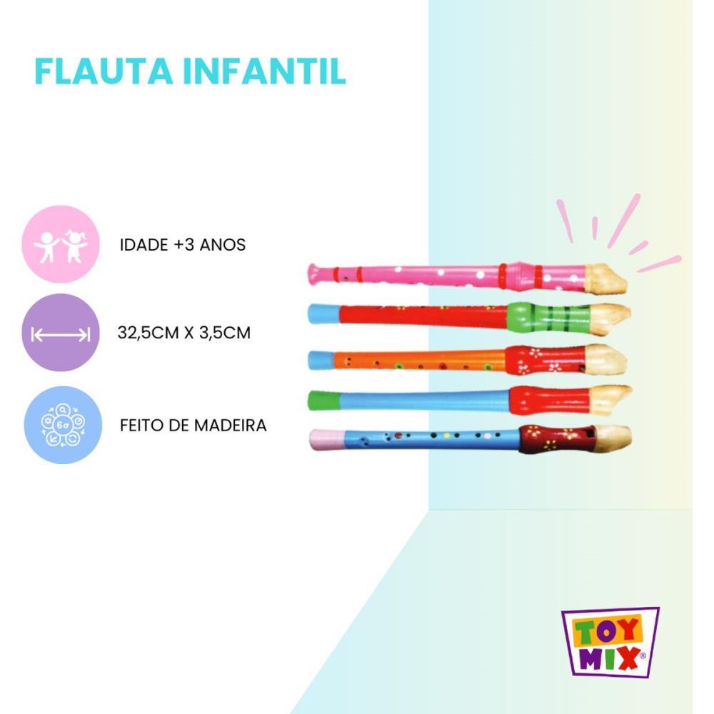 Instrumento musical flauta infantil 32,5cm (s) - toy mix (unidade) - Papelaria Toledo