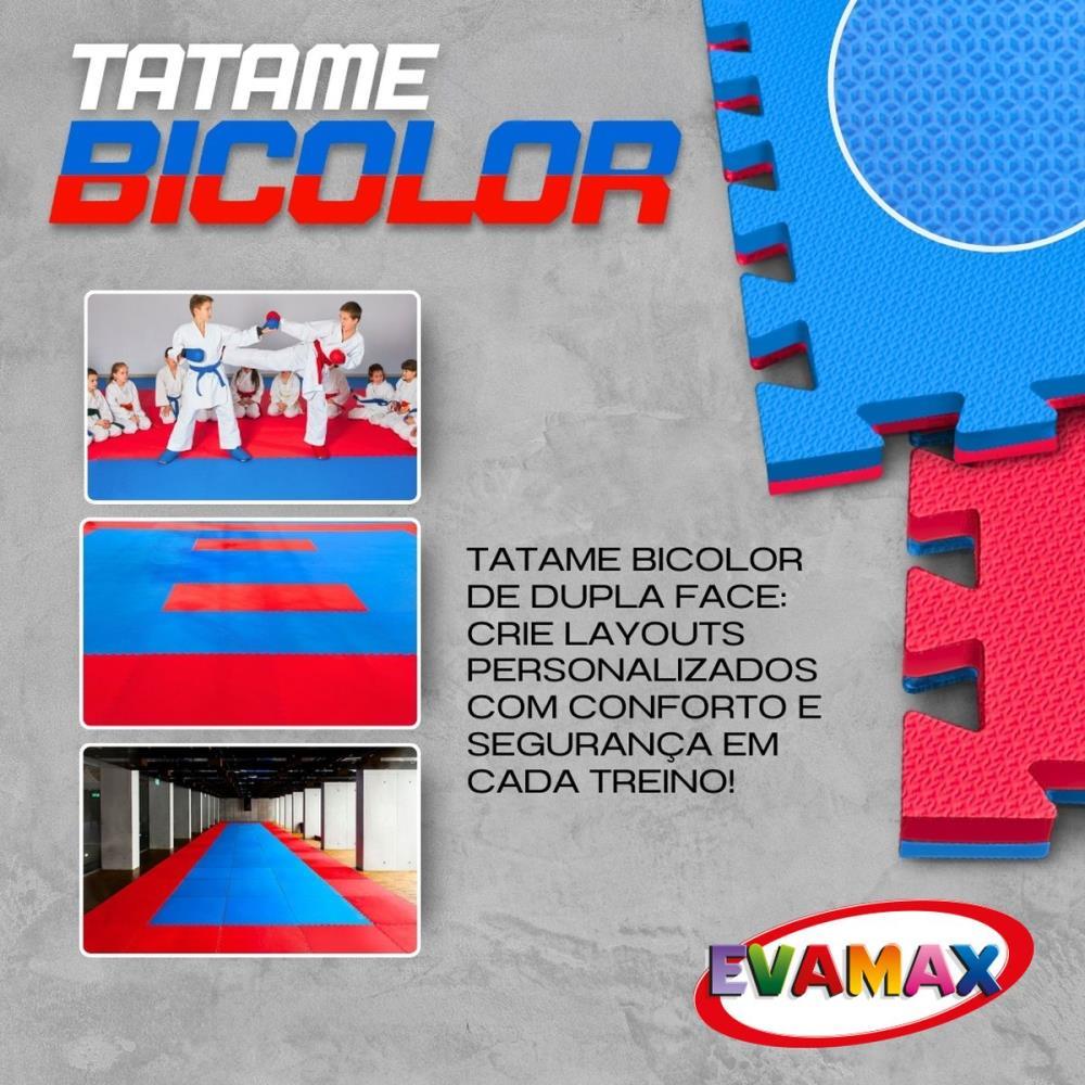 Tatame eva bicolor az/vm 1x1m 40mm - evamax (unidade) - Papelaria Toledo