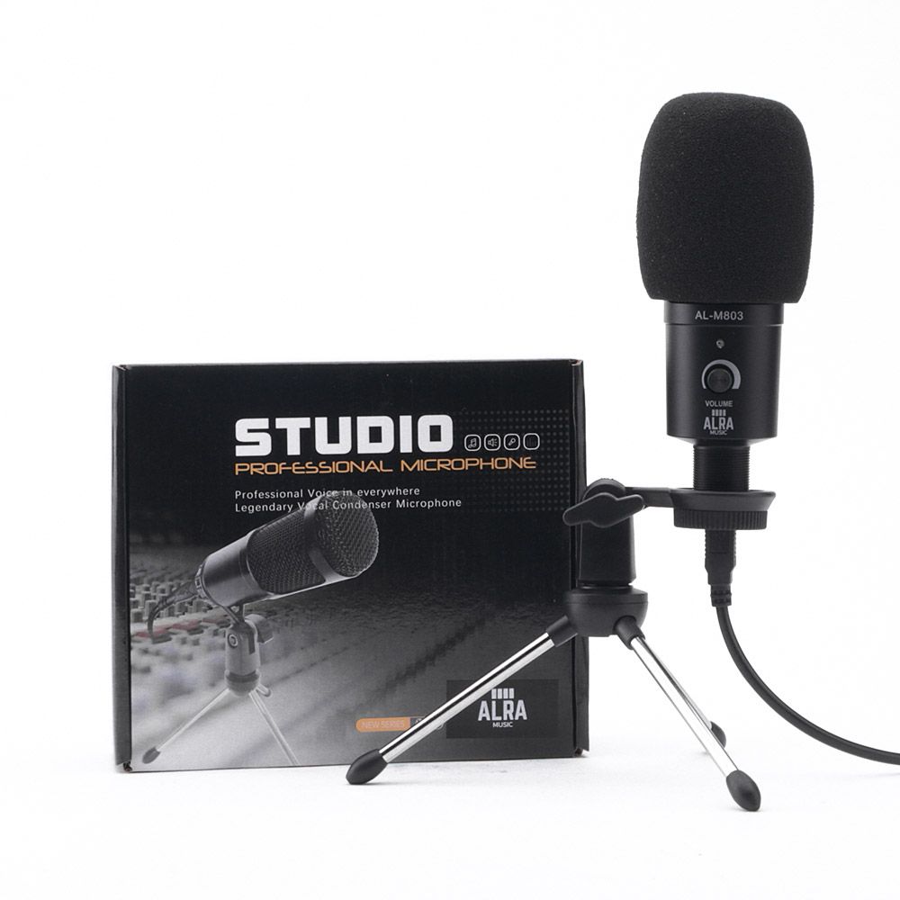 Microfone Condensador Alra Music Usb Computador AL-M803 - BHGuitar | As ...