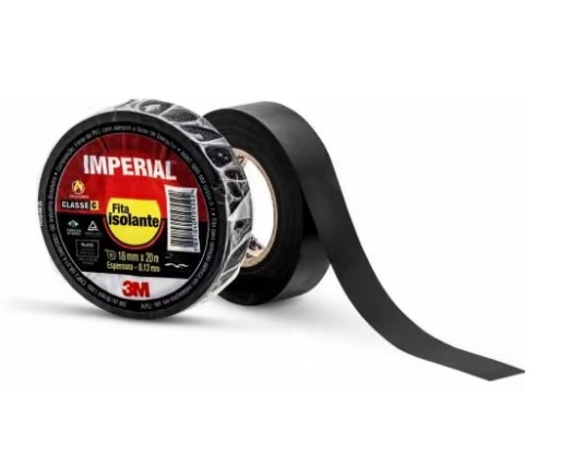 Fita Isolante 20mts PRETA Imperial 3M - Wamluz - Materiais Elétricos