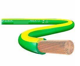 Cabo Flexivel 2,5mm VERDE e AMARELO (Brasil) 750v SIL rolo c/ 100 mts - Wamluz - Materiais Elétricos