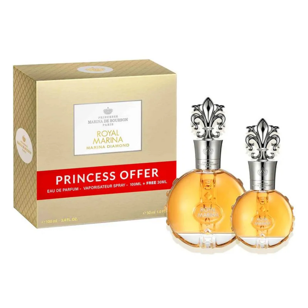 Kit Royal Marina Diamond Marina de Bourbon Feminino Eau de Parfum 100ml ...