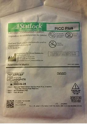 Dispositivo Para Fixação de Cateter Statlock Picc Plus Bard - Cirúrgica ...
