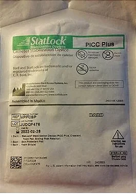 Dispositivo Para Fixação de Cateter Statlock Picc Plus C/5 Unidades ...