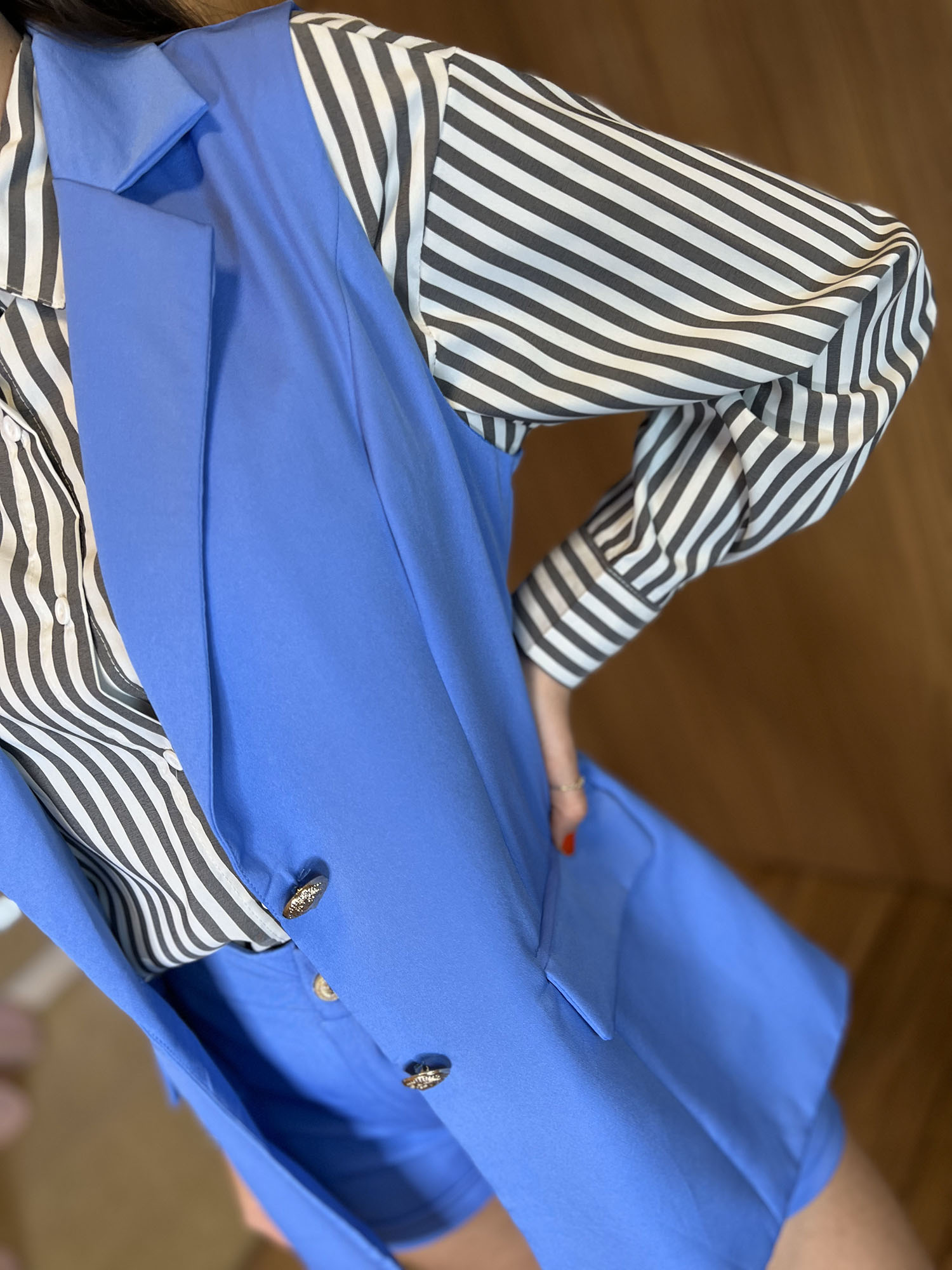 Conjunto Colete e Bermuda - Moda Lensis