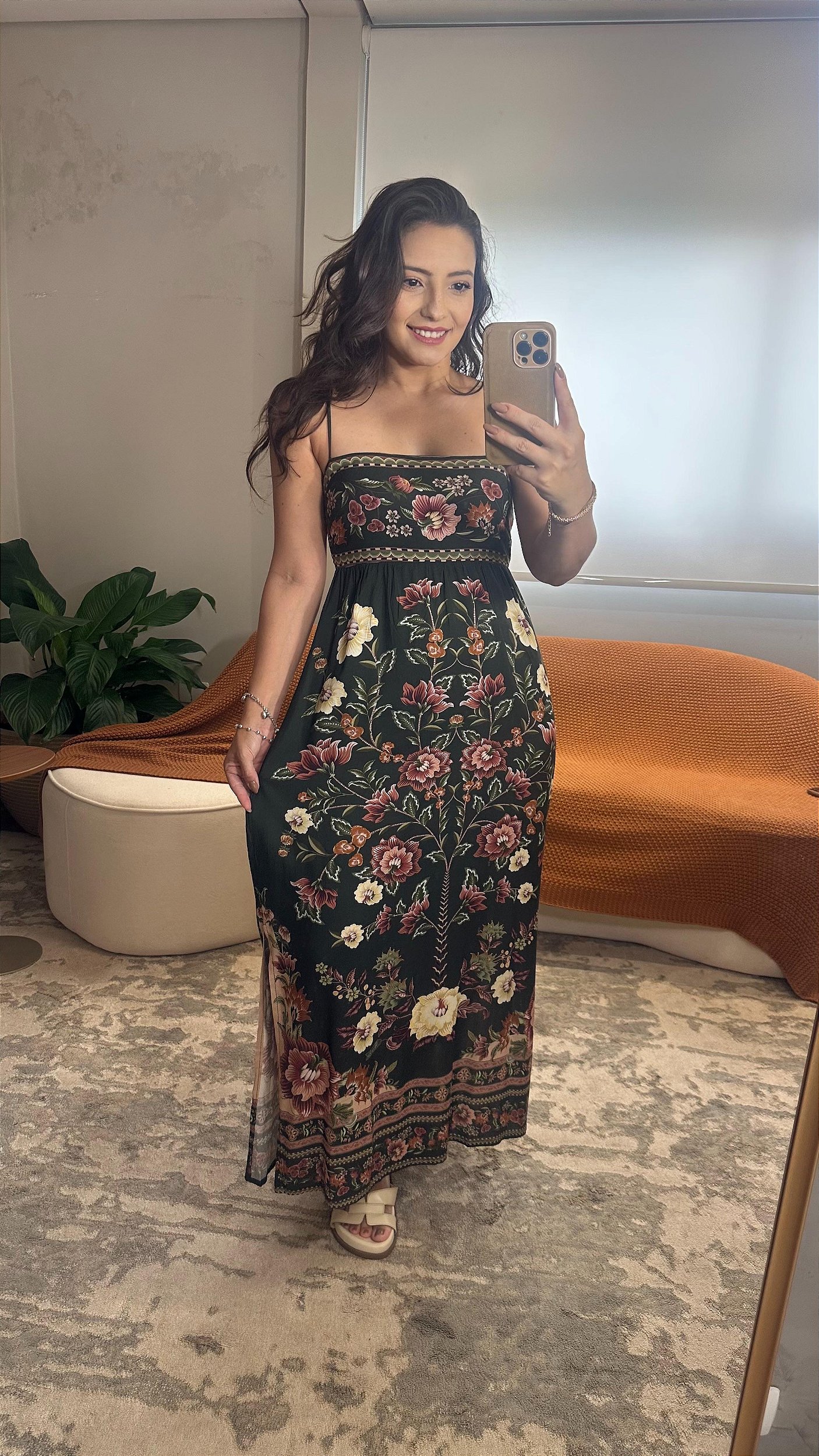 Vestido Cropped Estampado Lina Farm - Menina Chiq