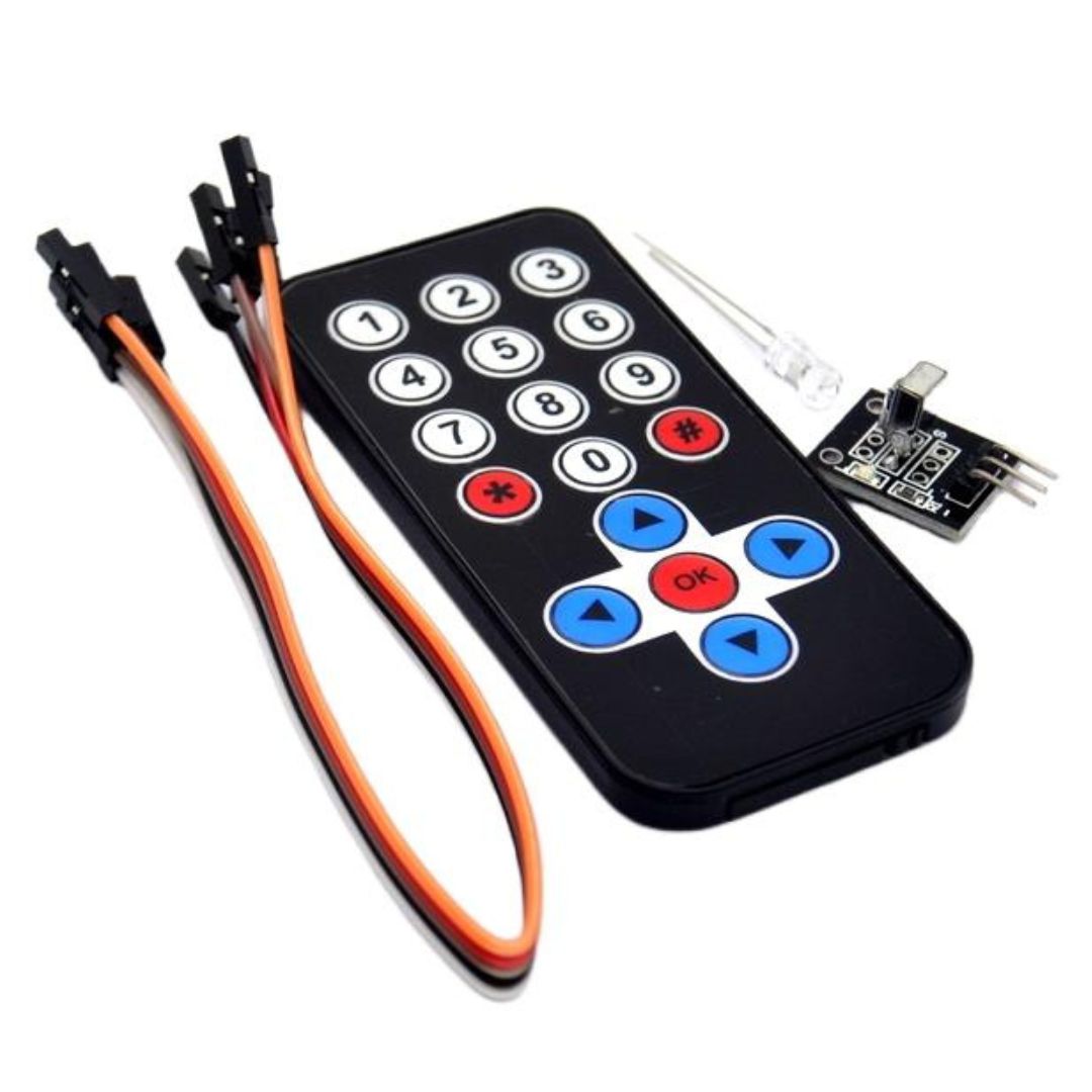 Kit Controle Remoto Ir + Receptor + Cabos Para Arduino E Pic ...