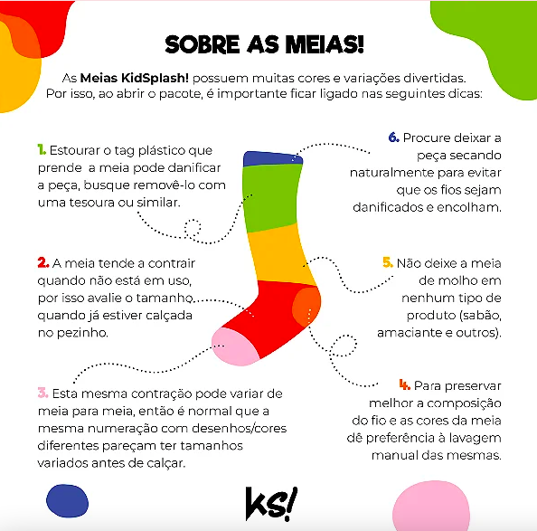 Meia KidSplash! Soquete Wave - PlayDate