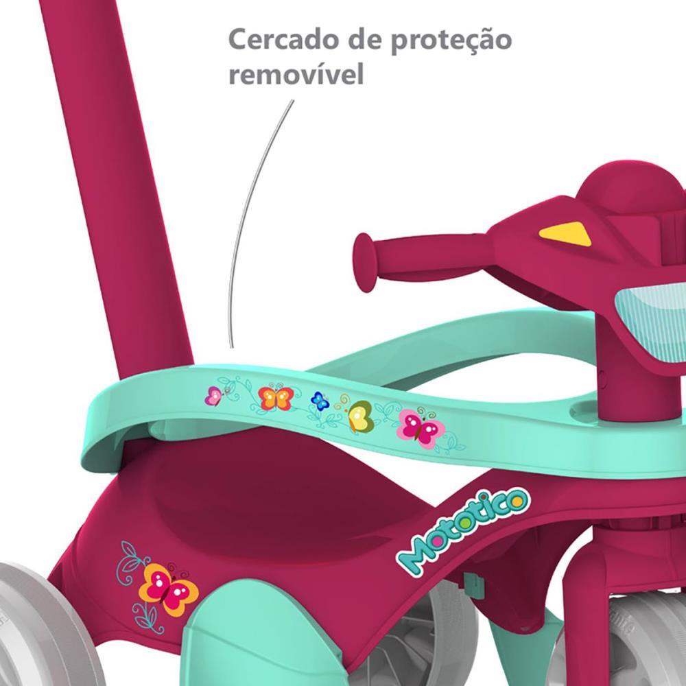 Triciclo Mototico Passeio/Pedal Rosa | Diversão e Segurança para Seu ...