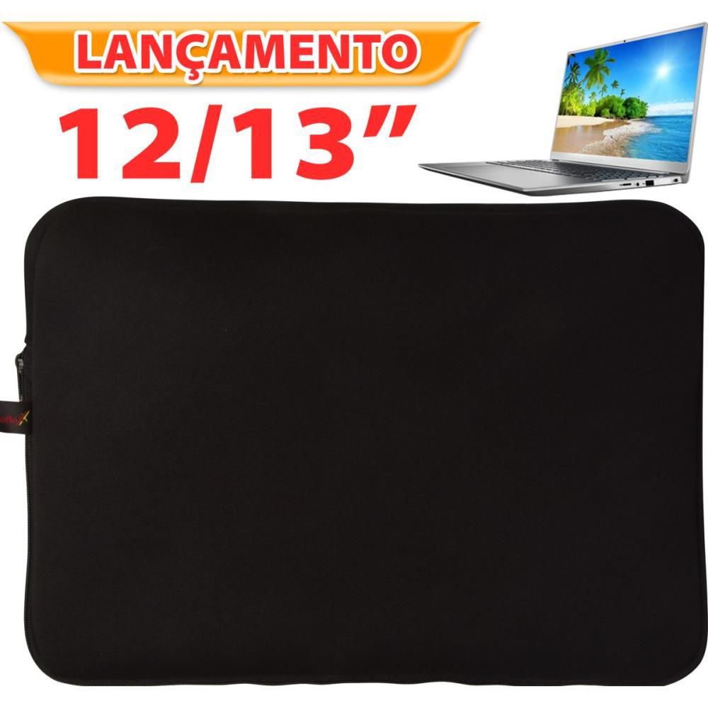 Case para Notebook Preto 12/13 Polegadas - Proteção e Estilo - TK ...