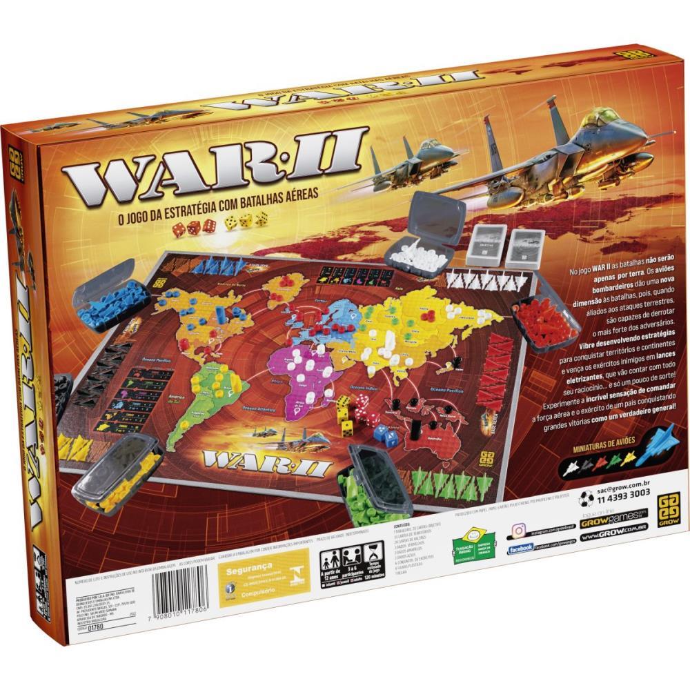 Jogo de Tabuleiro War II - Estratégia e Batalhas Épicas - TK Shopping