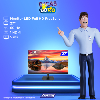 Monitor LG LED 27" IPS HDMI Full HD - Alta Qualidade Visual - TK Shopping