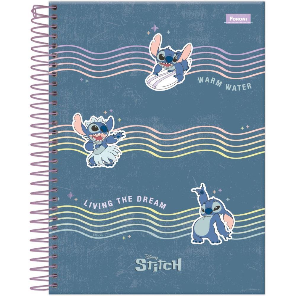 Caderno 01X1 Capa Dura Stitch 80 Folhas – Pacote com 4 Unidades - TK ...