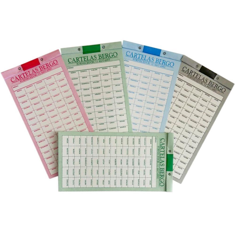Cartela de Rifa com 150 Nomes Pacote 50 Cartelas Papel Offset - TK Shopping