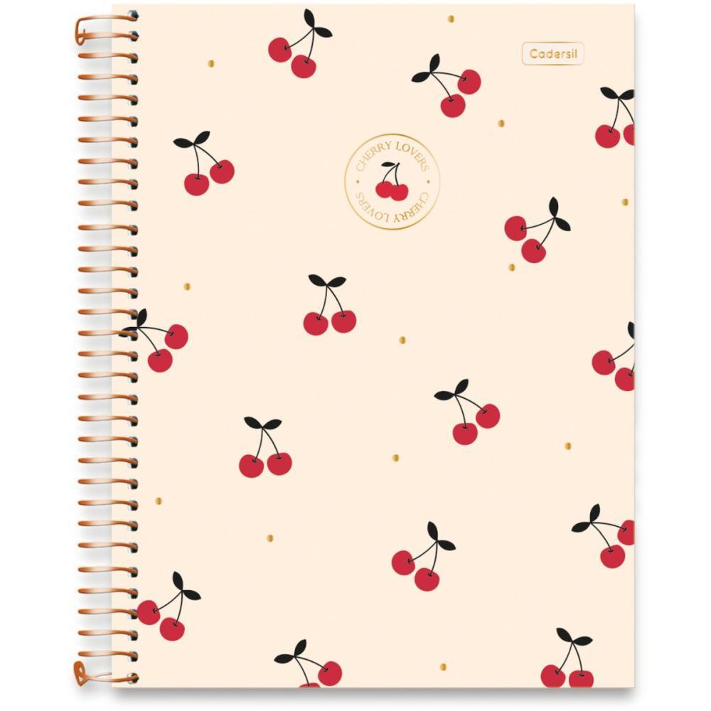 Caderno 1x1 Capa Dura Cherry Lovers 80 Folhas Tilibra - TK Shopping – A ...