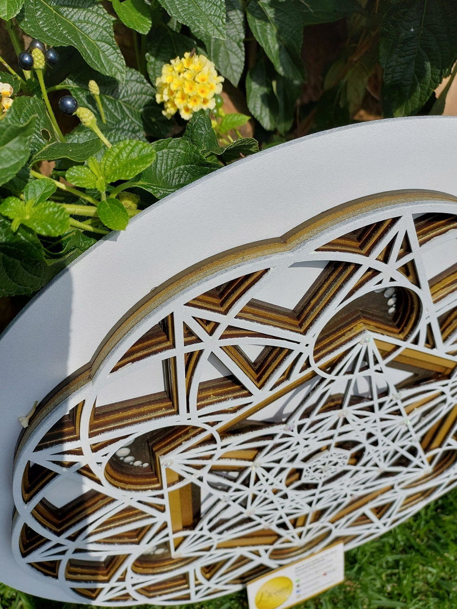 Mandala 3D 5C Cubo de Metatron | Branco (do 25cm ao 90cm) - L'Tonini ...
