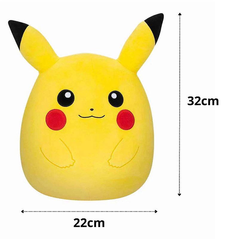 Pelúcia Squishmallows Pokemon Pikachu Sunny - Original e Fofa! - VIVERSO
