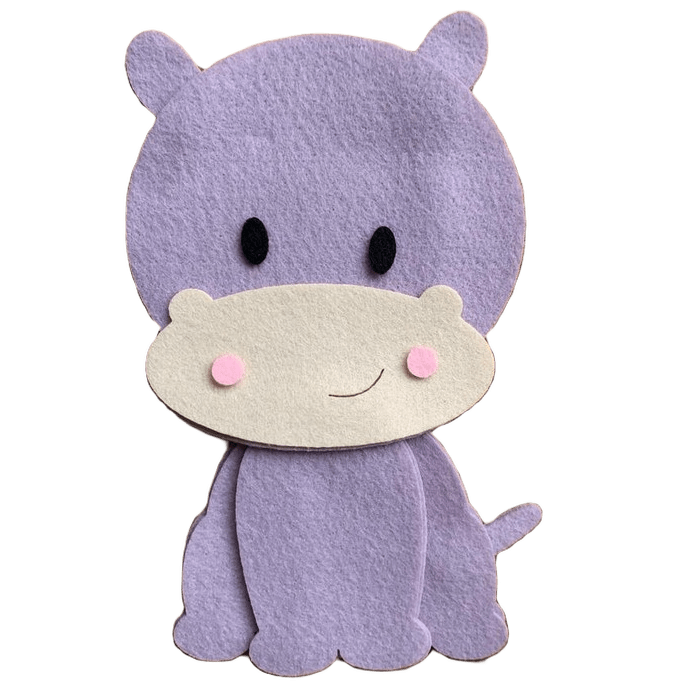 Kit de 7 Recortes em Feltro de Bichinhos - Escolha Tamanho e Cor ...