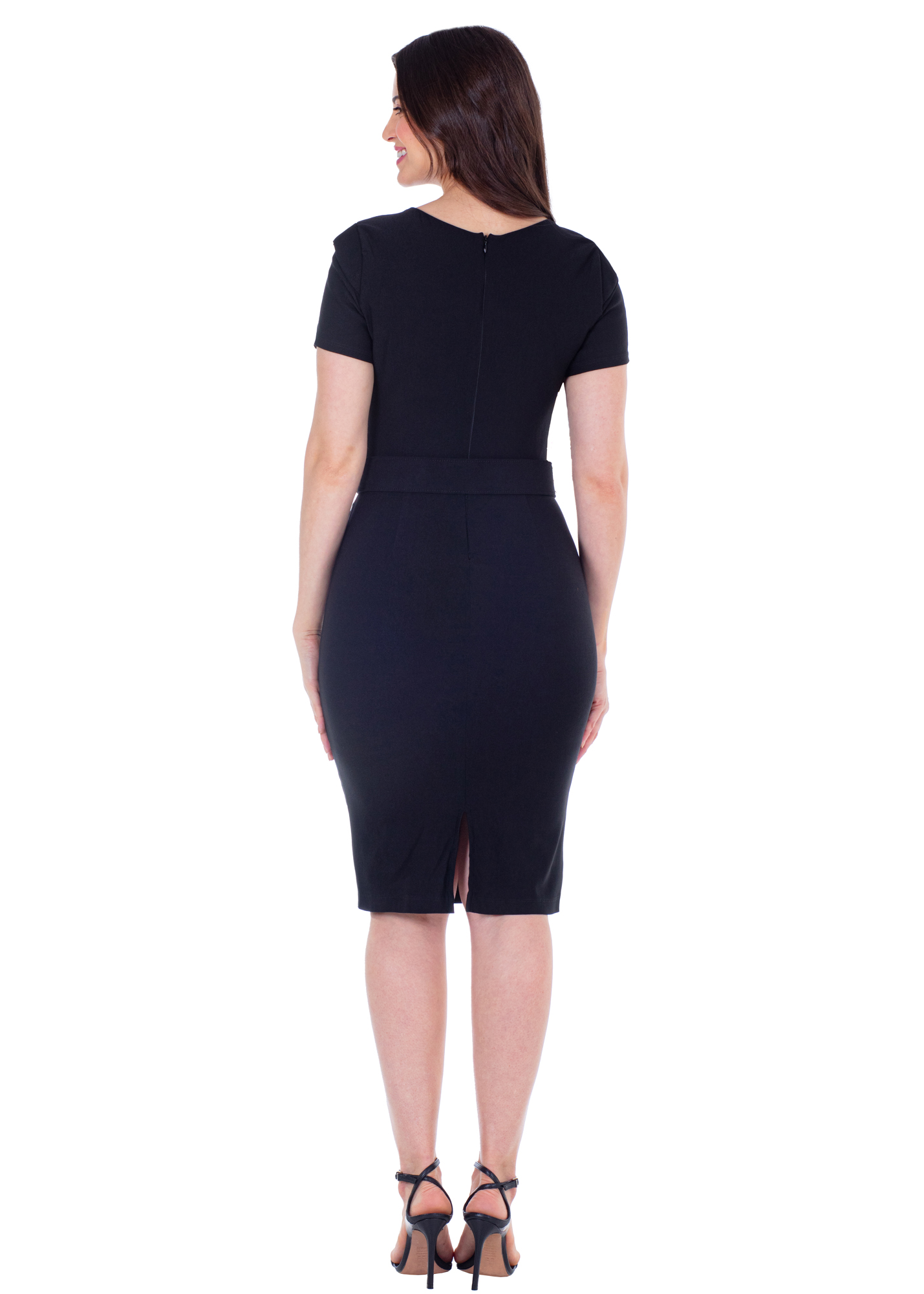 Vestido Michele Justo Preto Hapuk - The Place Moda Evangélica