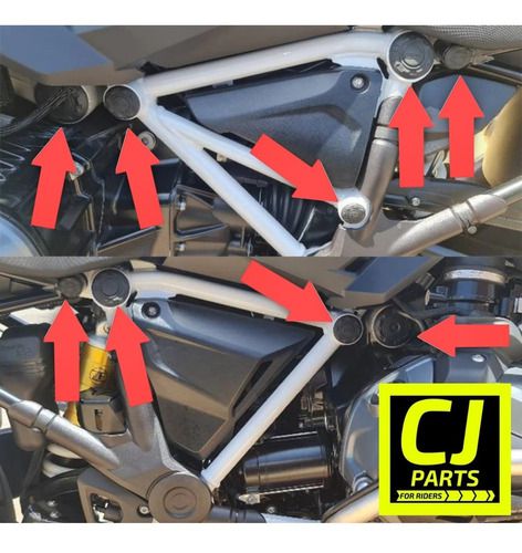 Kit Tampas Quadro Bmw R1200gs R1250gs C/logo Gs (9 Pecas) - CJ Parts ...
