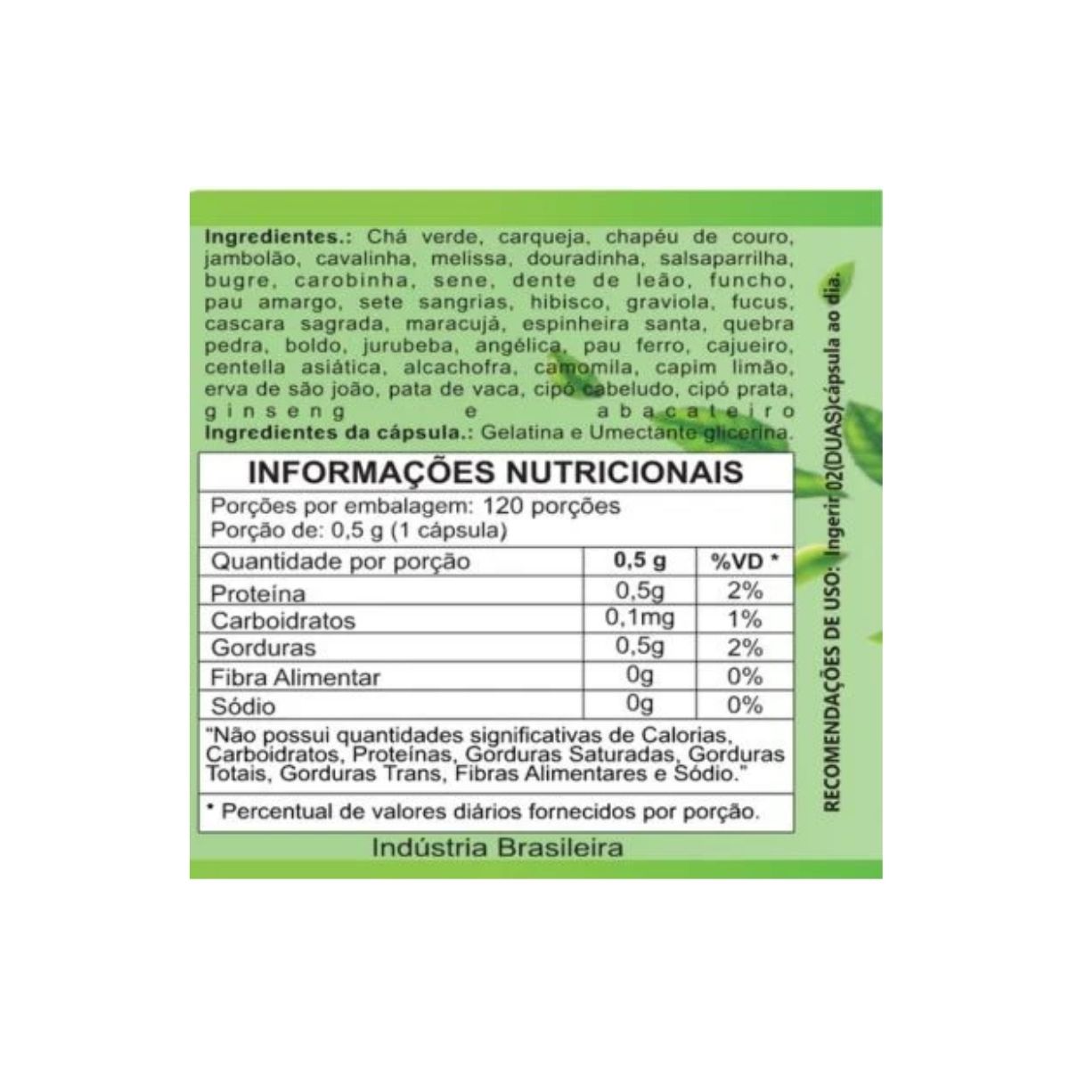 2 Potes 37 Ervas Kit 240 Cáps - Status Verde - Orbis Vita